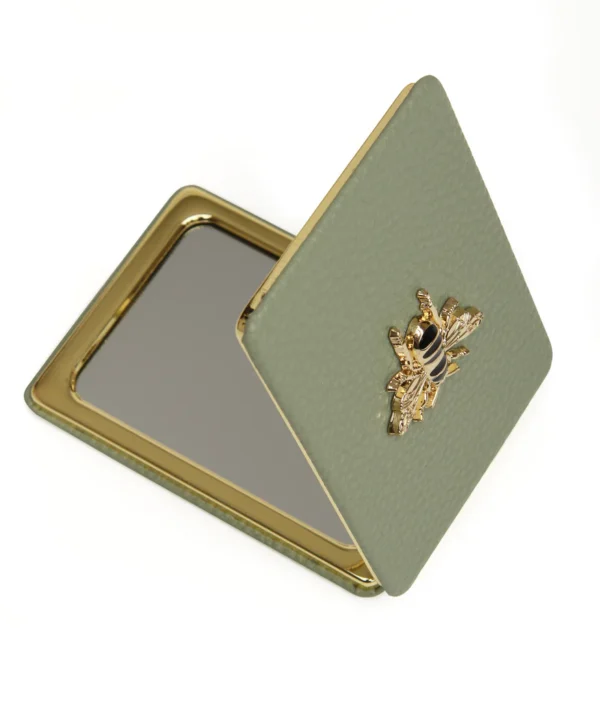 Alice Wheeler London Luxury Sage Oblong Compact Mirror | Adore